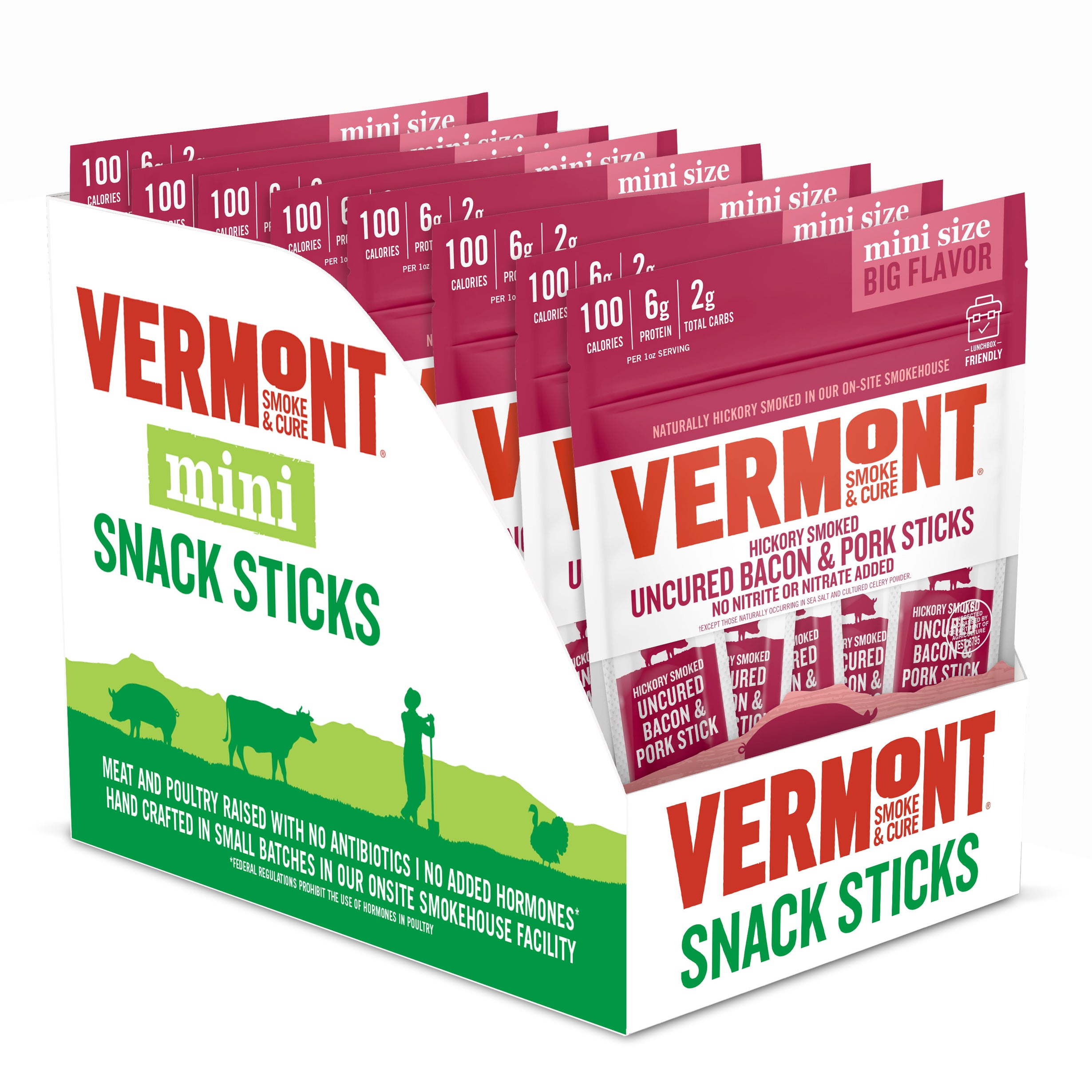 MINI Meat Sticks - 0.5oz Meat Snacks – Vermont Smoke & Cure